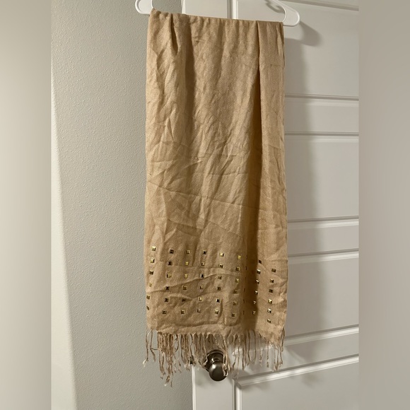 Accessories | Copper Scarf With Gold Details | Poshmark
